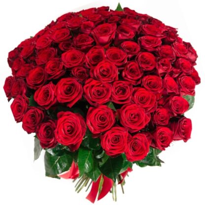 Bukiet Róż 100 szt. - Róże - Poczta z kwiatami kwiaciarnia Kwiatowa Dostawa